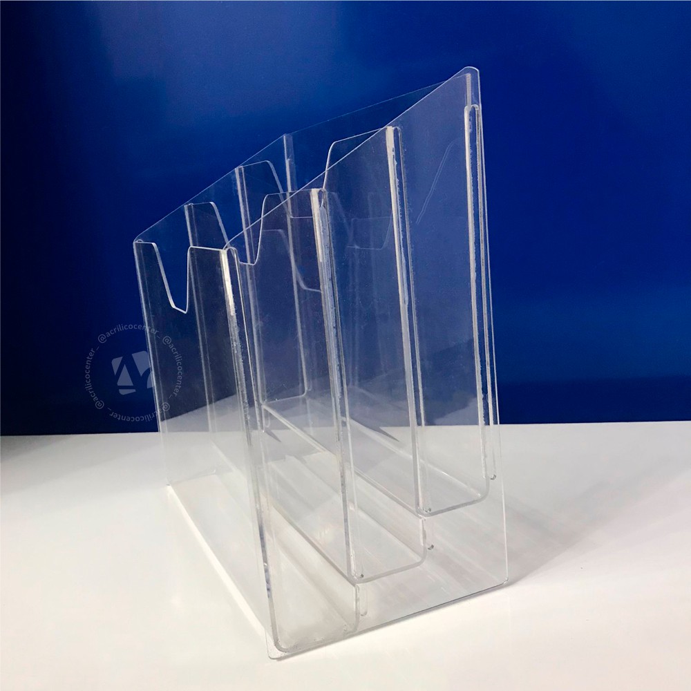 Porta Documentos Triplo A5 Horizontal - Acrílico Center