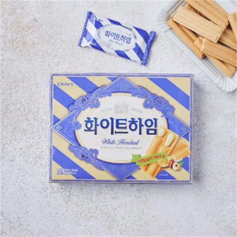 Biscoito White Heim - Crown - UNIDADE - Made In Korea Minas