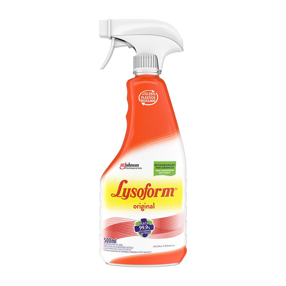 Lysoform Desinfetante Original Com Gatilho 500ml - Nosso Armazém ...