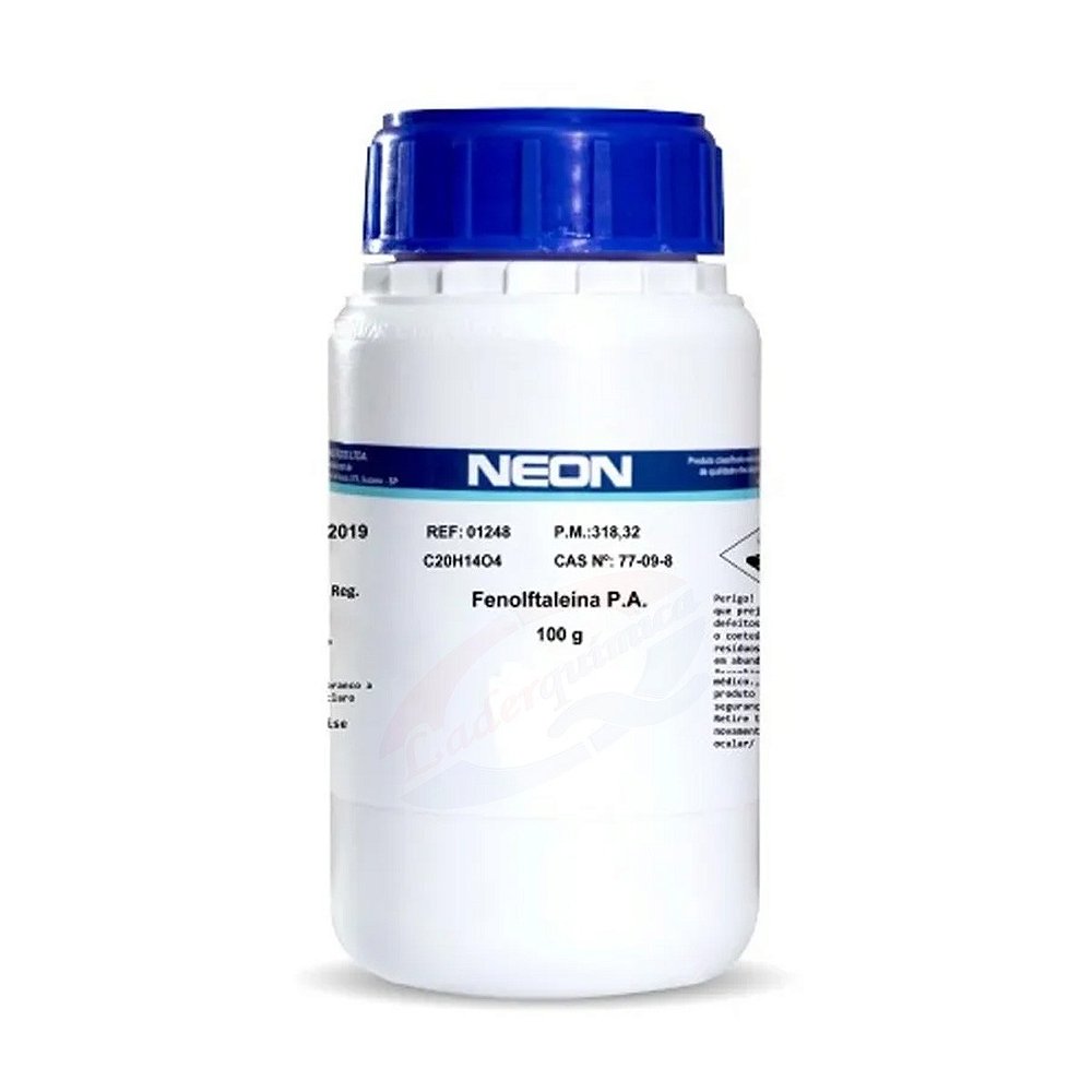 Fenolftaleína PA 100g Neon - Laderquimica - Laderquimica - Linha ...