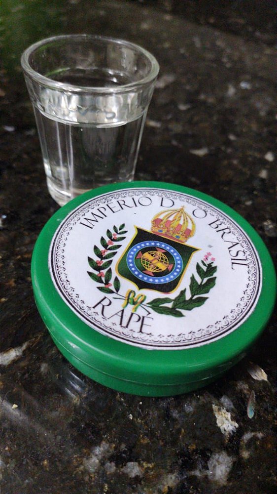 Tabaqueira-lata para transportar rapé-grande - Rapé Império do Brasil