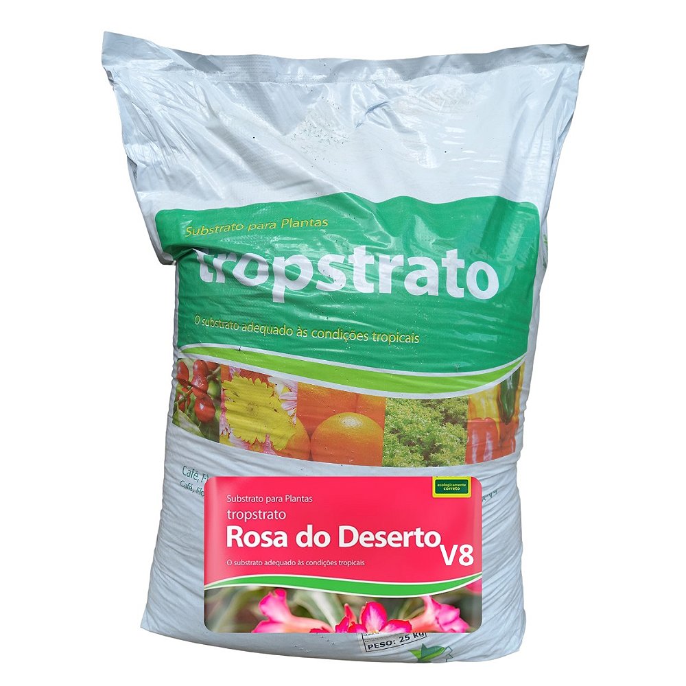 Substrato Rosa do Deserto V8 25kg Vida Verde Ideal Rosa do Deserto ...