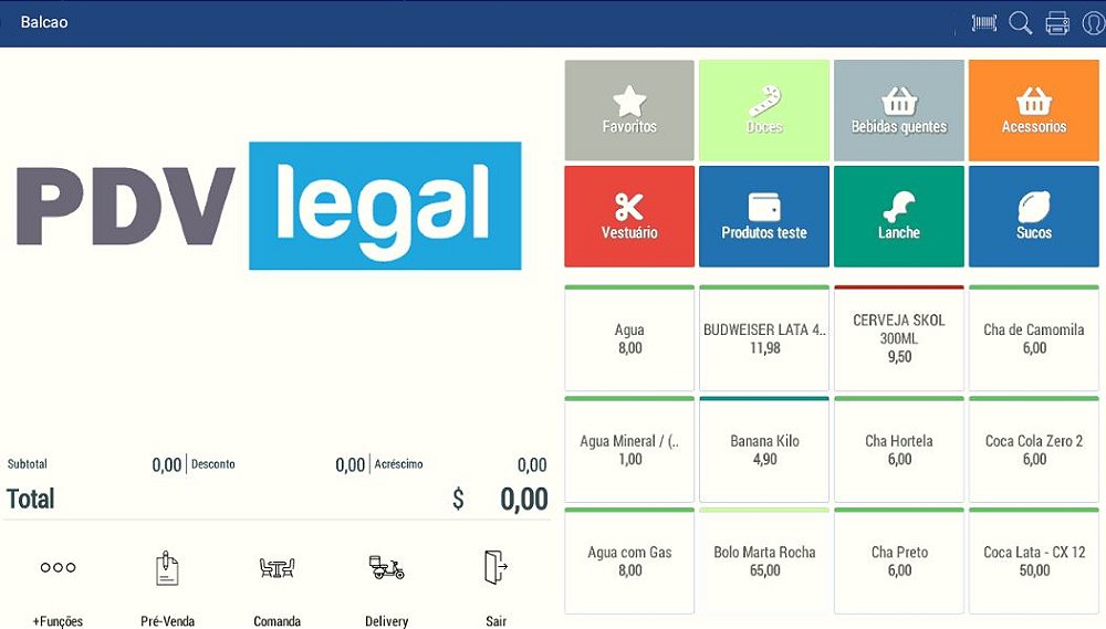Sistema de Vendas - PDV Legal - Ponto Automação