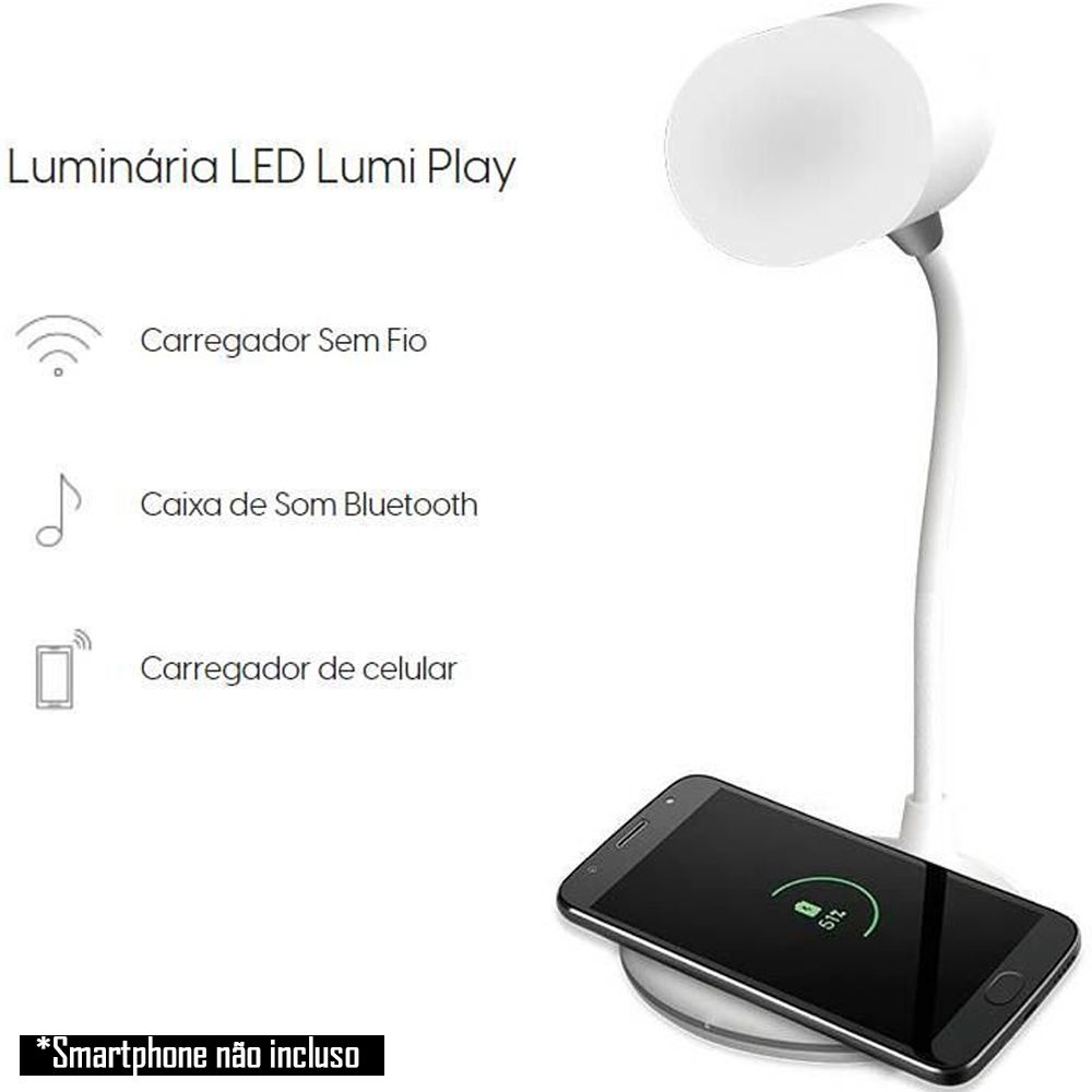 Luminária de Mesa Lumi Play LED Elgin 3 em 1 Luminaria Caixa Som e ... Luminária de Mesa Lumi Play LED Elgin 3 em 1 Luminaria Caixa Som e ...