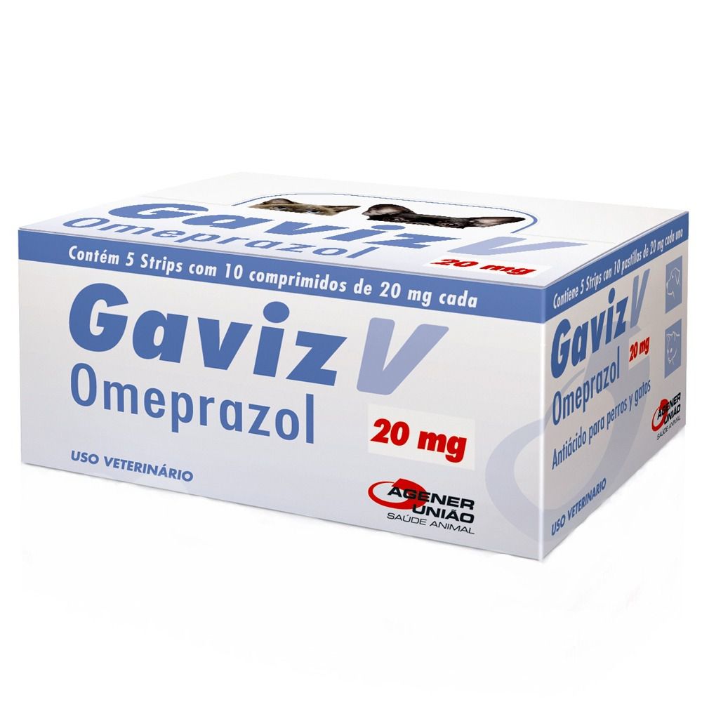Gaviz 20mg Omeprazol 10 Comprimidos - Agener - AmorePets - O Shopping ...