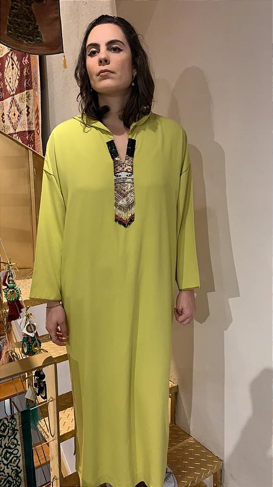 Galabia Abacate com Capuz - Marrocos - Al Ward - O mundo árabe e seus ...