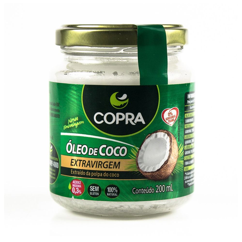 Oleo de Coco Copra Extra Virgem 200ml - Família Scopel Delivery