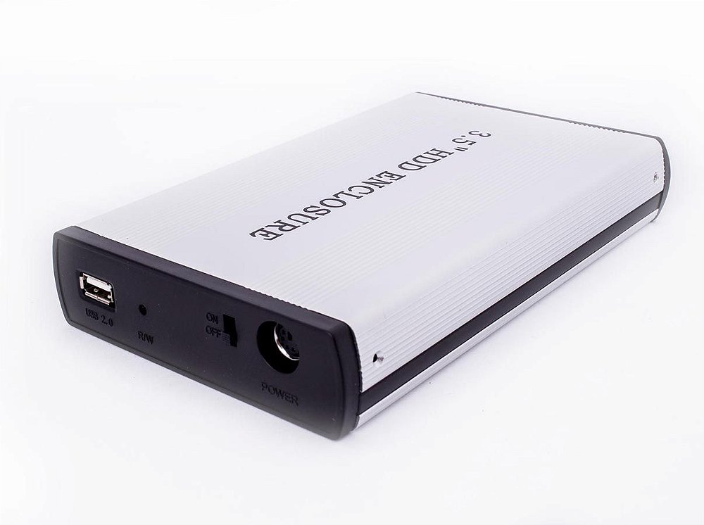 Case de HD para HD Externo Sata de 3.5 Prata 81390 YDTECH - YDTECH