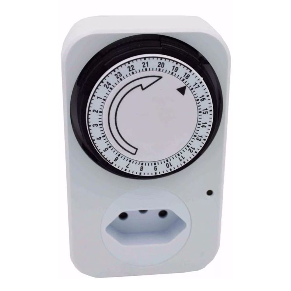 Tomada Timer Analógico Temporizador 24 Horas Bivolt - 83034 YDTECH - YDTECH