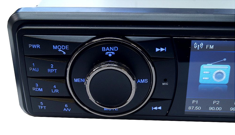 Radio FM Mp5 Player Automotivo com Bluetooth Usb Auv Sd 81995 YDTECH ...