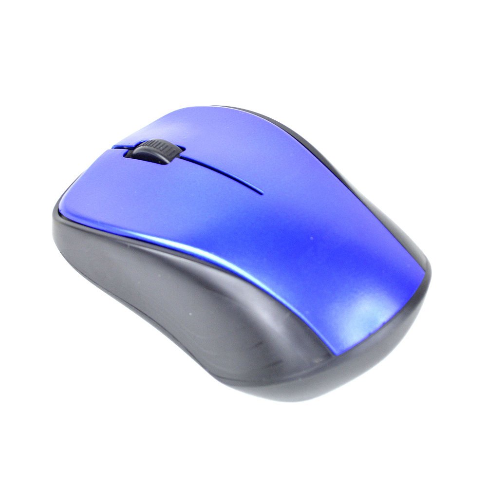 Mouse Óptico Wireless Sem Fio Plug In Play 1000dpi Azul - 82860 - YDTECH
