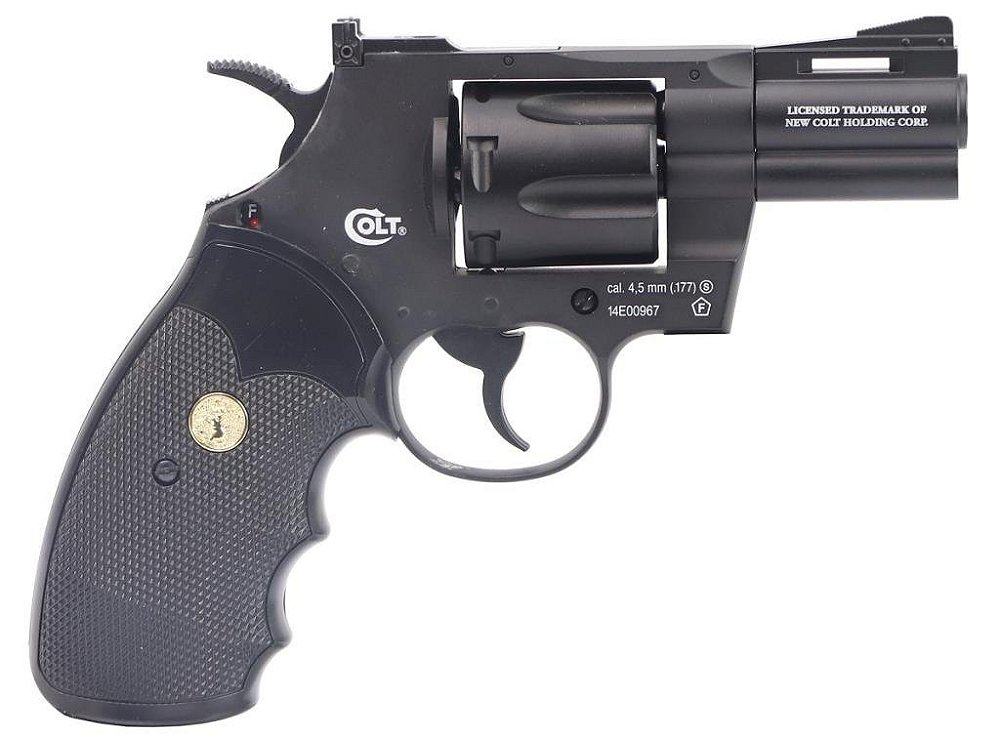Revólver Airgun Colt Python 357 2,5" Umarex Co2 4,5mm - Full Metal - E ...
