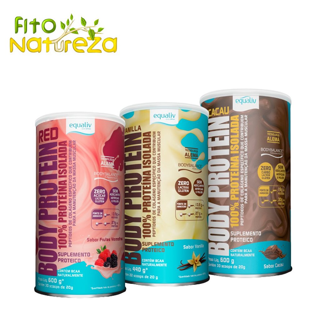 KIT BODY PROTEIN 3 SABORES - FitoNatureza