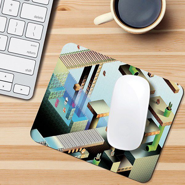 Mousepad Mario Levels Nintendo 18x22cm Mouse Pad Gamer - Adrenaland - A ...