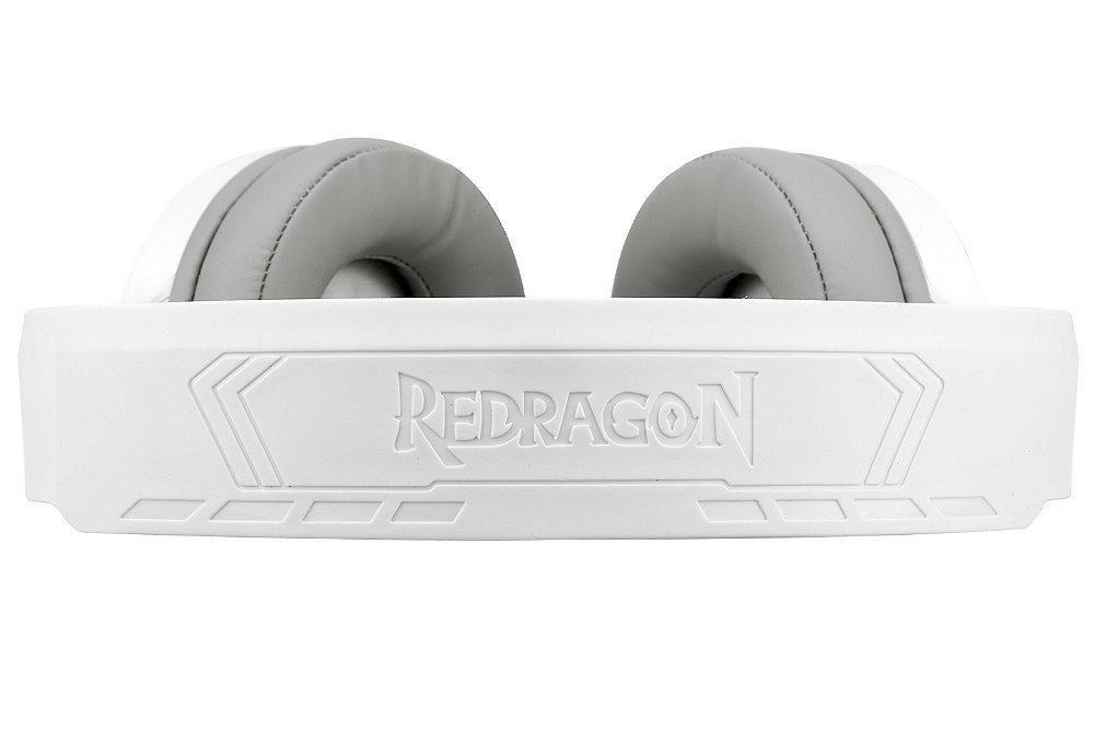 HEADSET GAMER REDRAGON MENTO, RGB, DRIVERS 50MM, BRANCO, H270-W ...