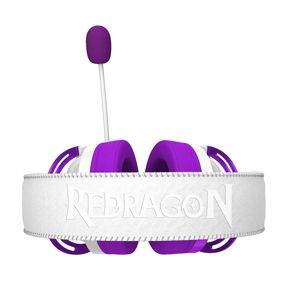 HEADSET GAMER REDRAGON DIOMEDES BRANCO COM ROXO - Redragon Store