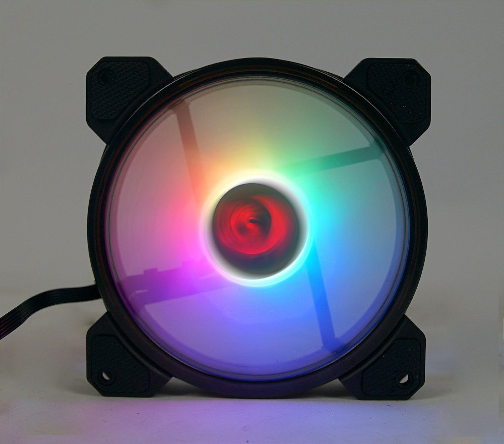 Kit fan com 3 unidades Redragon, RGB, 120mm, C/Controladora, GC-F009 ...