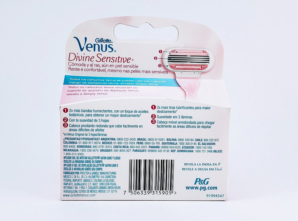 Gillette Carga Venus Divine C/2 - Barão Cosméticos