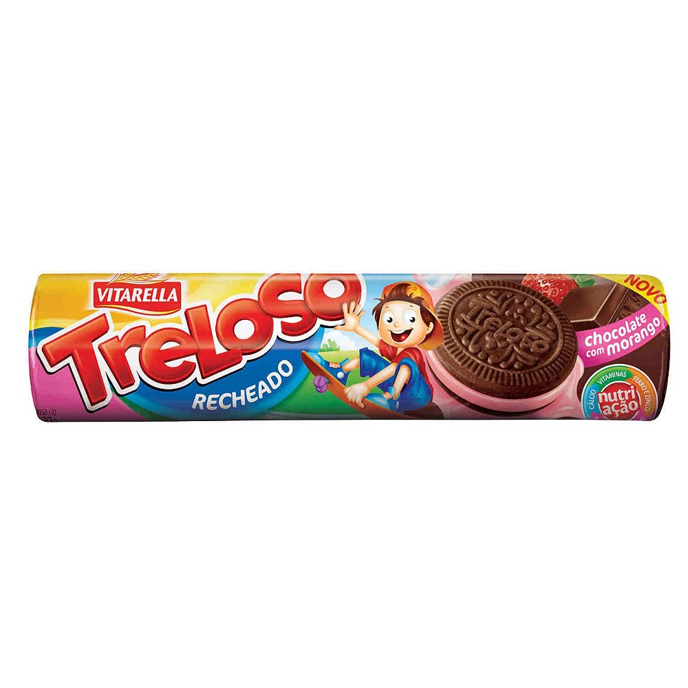 Biscoito Treloso Recheado 130g - Casa Vieira