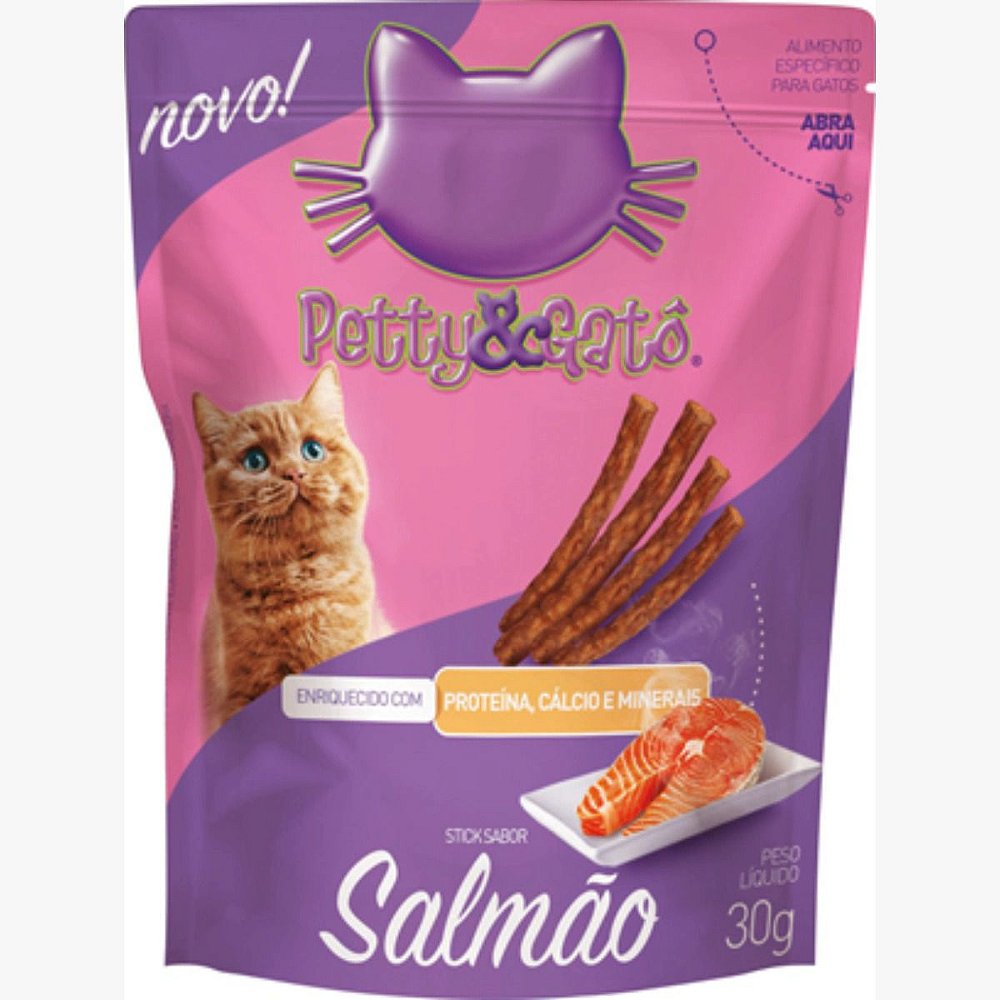 Atacapet Petty e Gatô Stick Salmão 30G - Arla Loja online