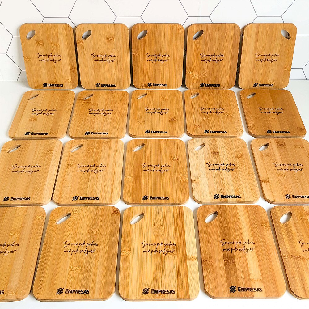 Tábua Personalizada com Logo Brinde Corporativo - HOME GIFTS