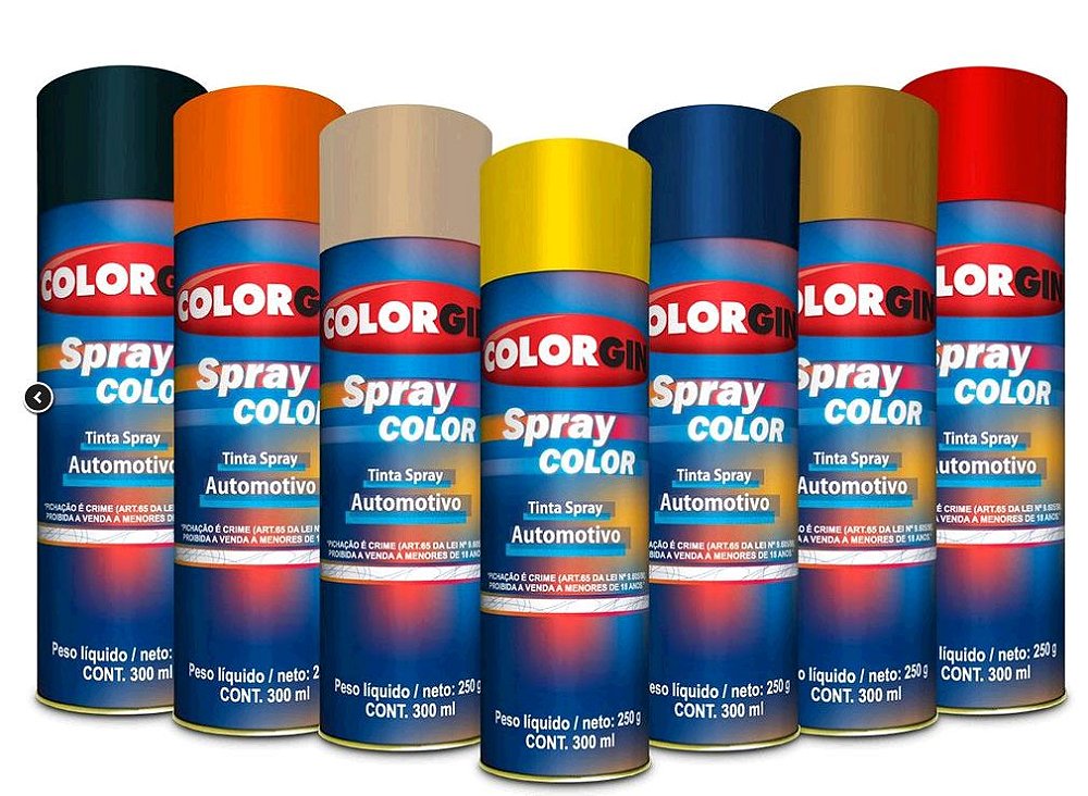 Colorgin Spray Color Verniz Rapido (300ml) - D-Tintas