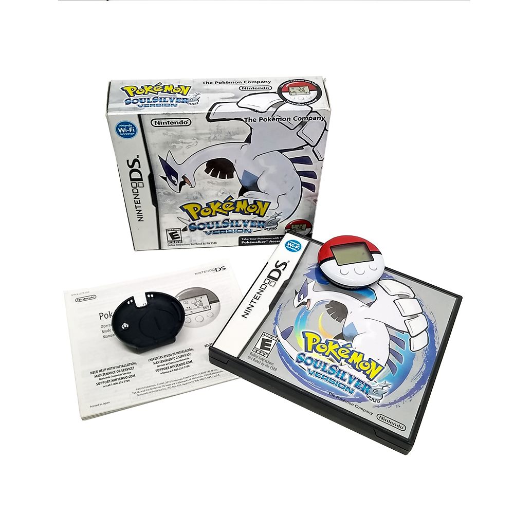 Jogo Pokémon Soul Silver Version Pokéwalker Ds Meugameusado