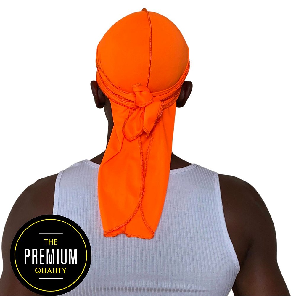 Durag de Poliester Laranja (Premium) - Produtos para Waves