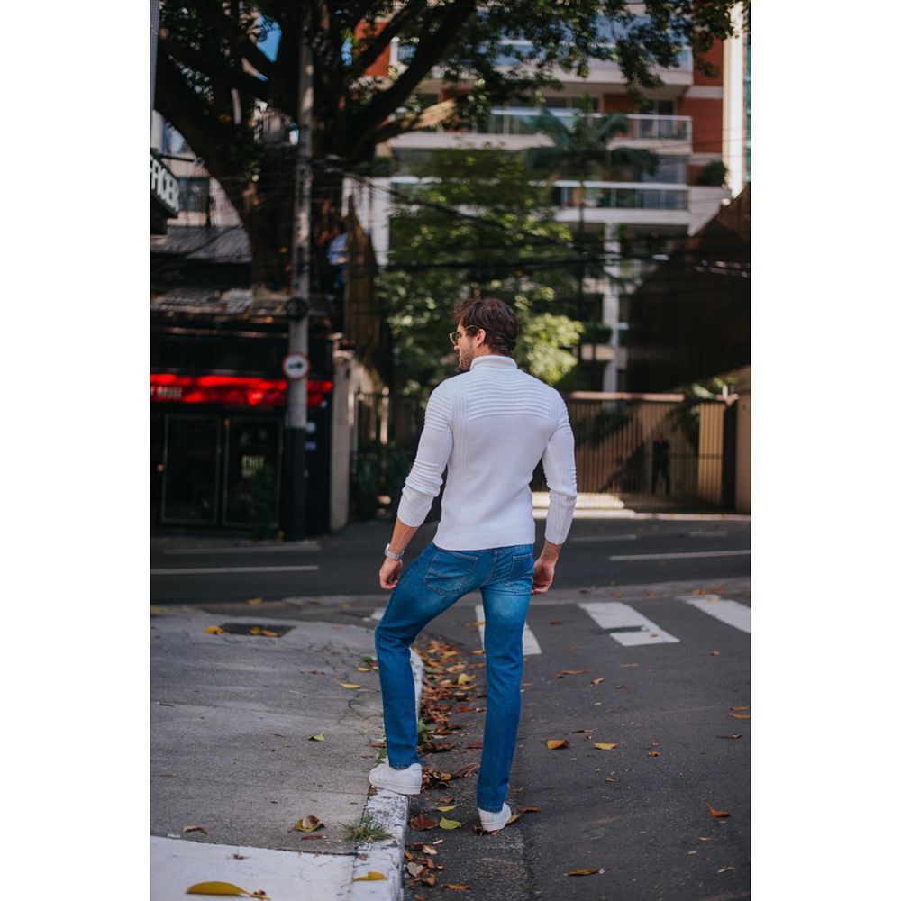 Calça Jeans Skinny Staroup Slim Fit Azul - Outlet do Brás