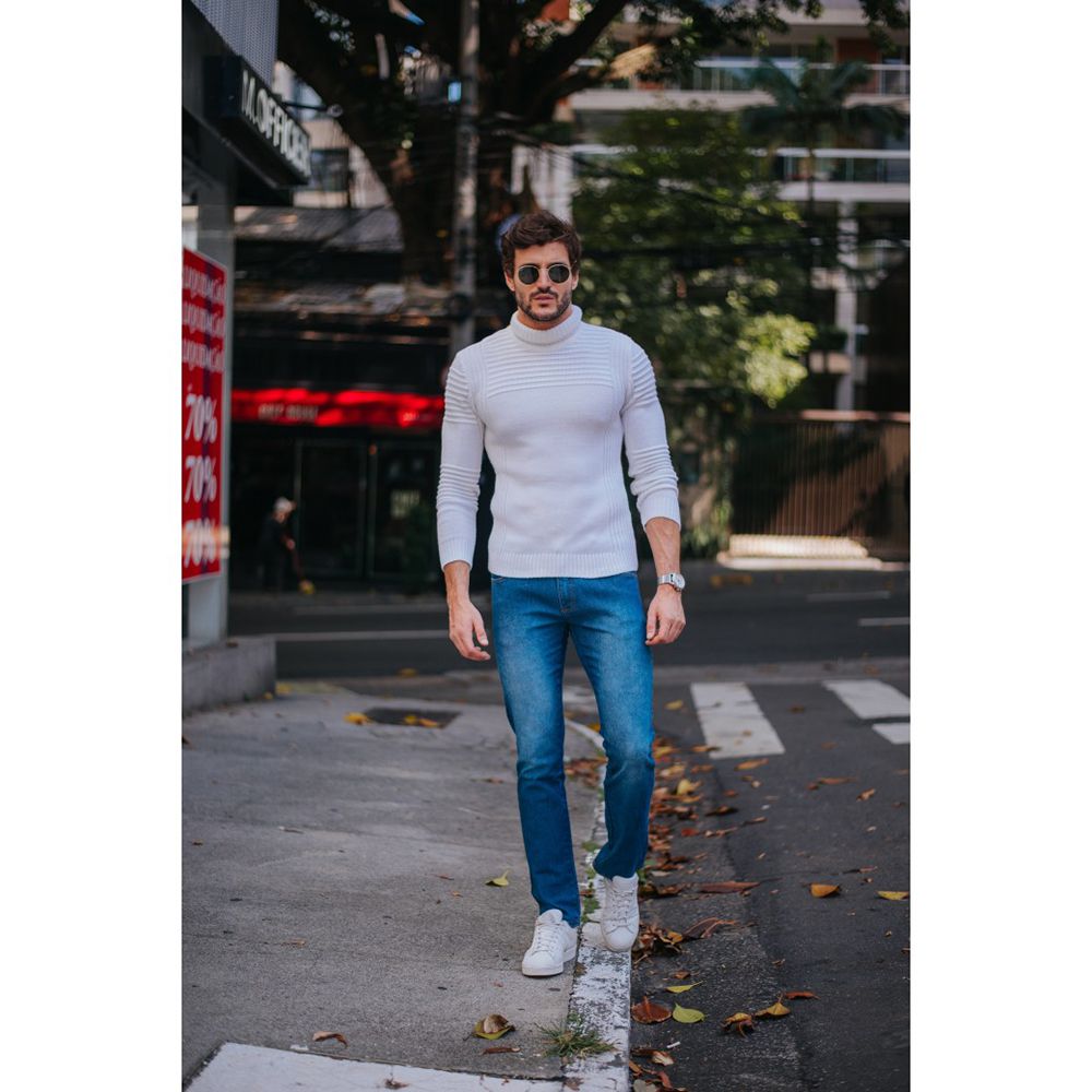 Calça Jeans Skinny Staroup Slim Fit Azul - Outlet do Brás