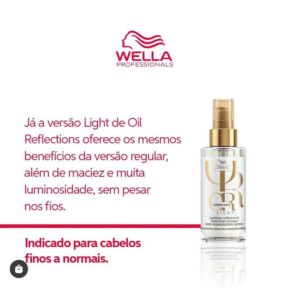 Wella Oil Reflections Light - Óleo Capilar - LE VANITTÉ Wella Oil Reflections Light - Óleo Capilar - LE VANITTÉ