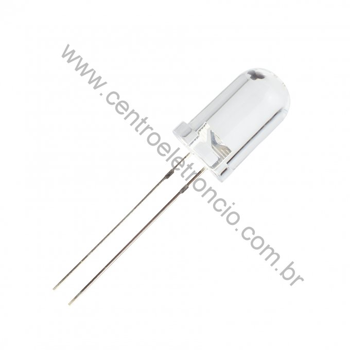 DIODO LED 5MM BRANCO 8000MCD(3,6V)CRISTA - Centro Eletrônico Uberlândia