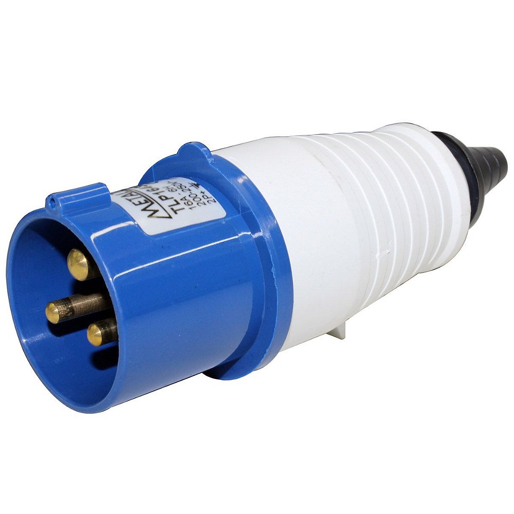 PLUGUE AC 2P+T 16A MACHO P/CABO PP MTX - Centro Eletrônico Uberlândia