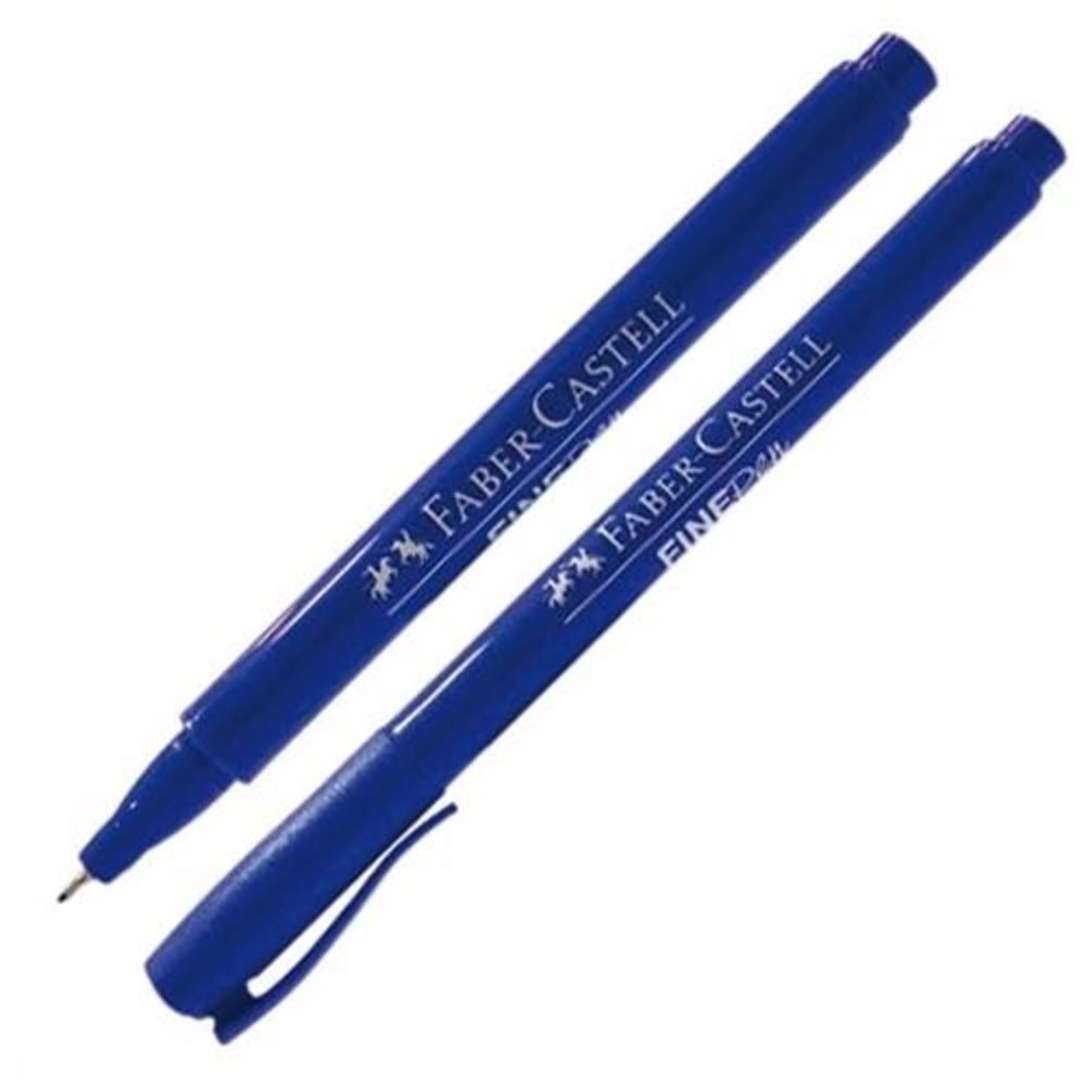 Caneta Hidro Fine Pen 0.4 Azul (Unidade) - Faber Castell - Loja Kento - Papelaria, material para ...