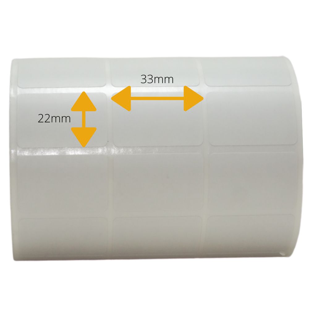 Etiqueta Bopp - 33x22/3 - Etiquetas Adesivas Profissionais