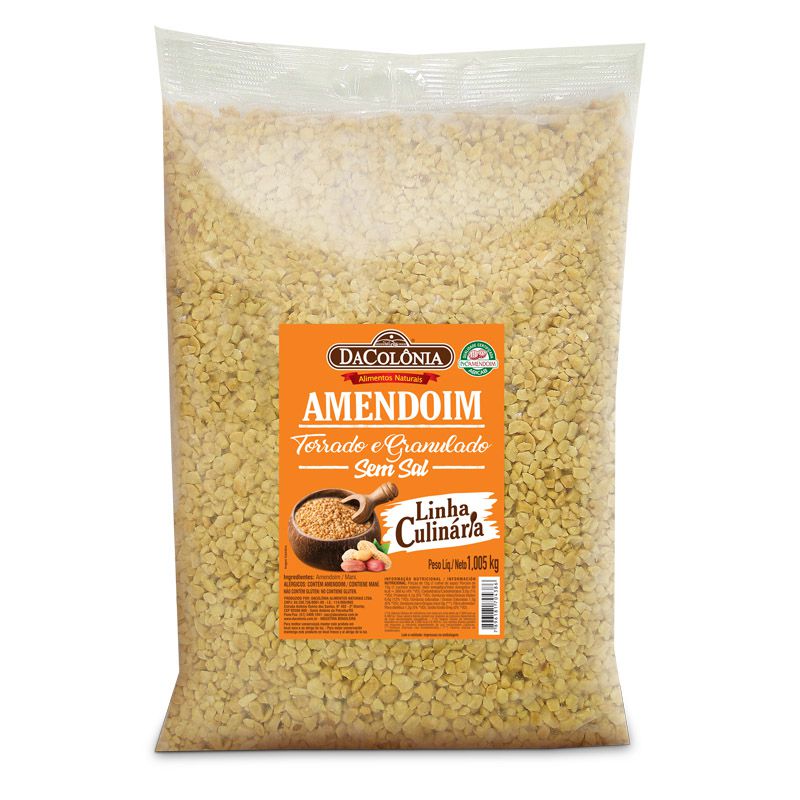 Amendoim Torrado e Granulado Sem Sal 1,005Kg - Loja virtual DaColônia ... Amendoim Torrado e Granulado Sem Sal 1,005Kg - Loja virtual DaColônia ...