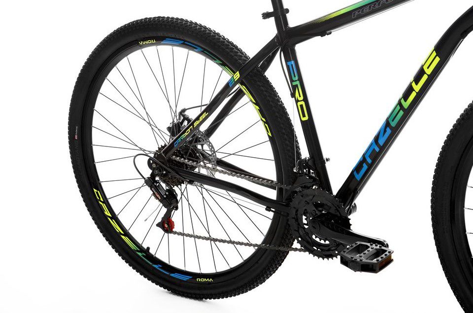 Bicicleta Colli Cazelle Roma Aro 29 Quadro 18'' Freio à disco 21M Pret ...