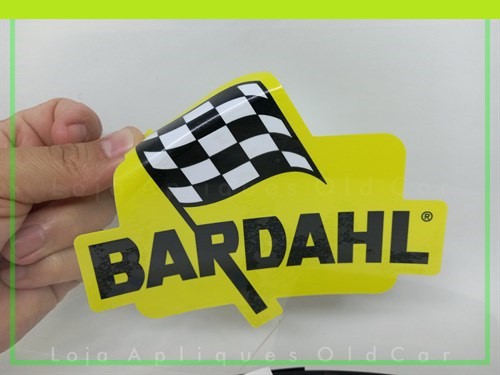 ADESIVO BARDAHL - DECORATIVO DE ÉPOCA (COLAGEM LATARIA OU VIDRO) - Apliques e Adesivos para Antigos