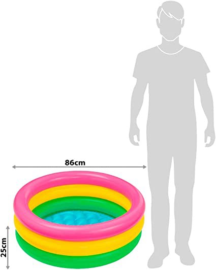 Piscina Intex Arco Iris 86cm X 25cm 58924 - Ciclone Magazine - Tudo para você