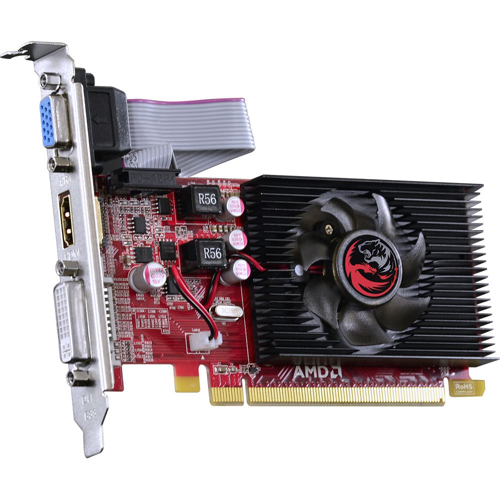 PLACA DE VÍDEO PCYES RADEON HD 5450 1GB DDR3 64 BITS - Ponto Digital Informática