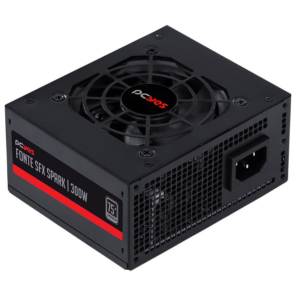 FONTE SFX PCYES SPARK 300W SLIM PFC ATIVO - Ponto Digital Informática