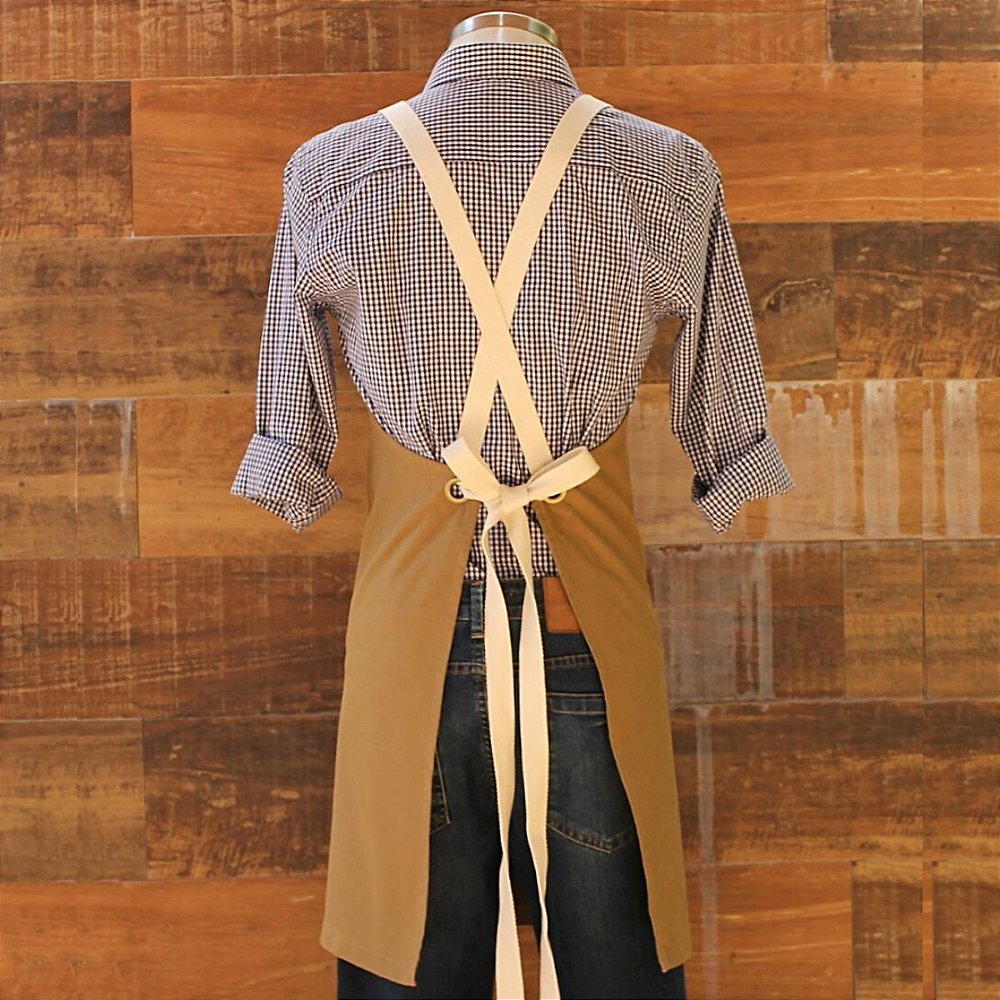 Avental Roma Caramelo - kocker Aventais Com Estilo