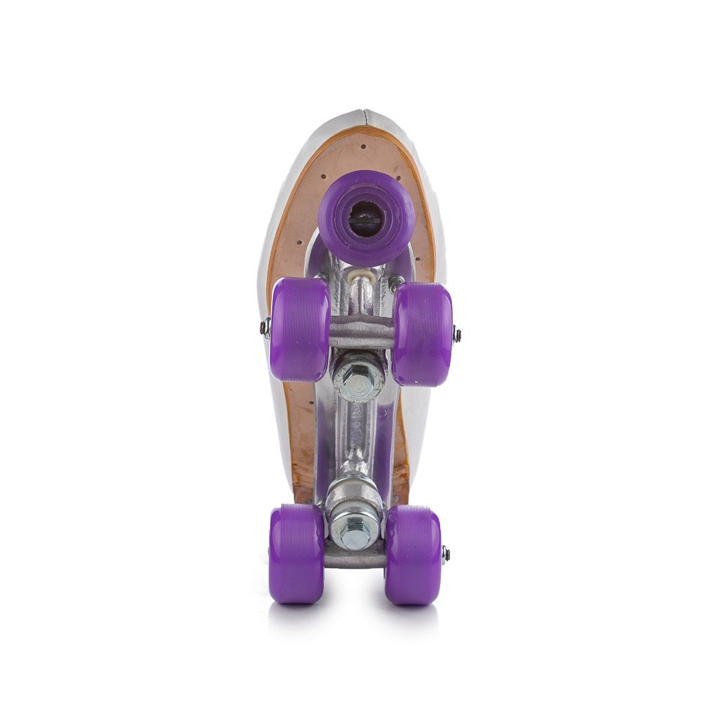 Patins Quad, Profissional Básico, 4 Rodas, Clássico Branco Com Rodas C ...