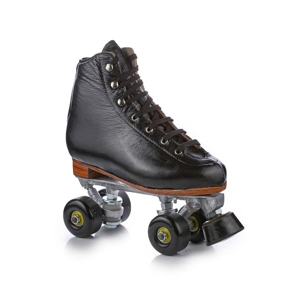 Patins Quad Profissional Intermediário com Rodas Gel Preto Com Rodas ...