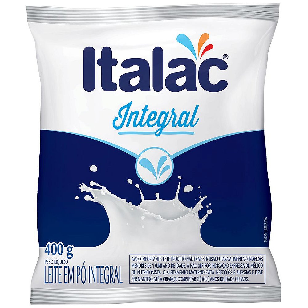 Leite Em P Integral Italac 400g Atacarejo AG Leite Em P Integral Italac 400g Atacarejo AG