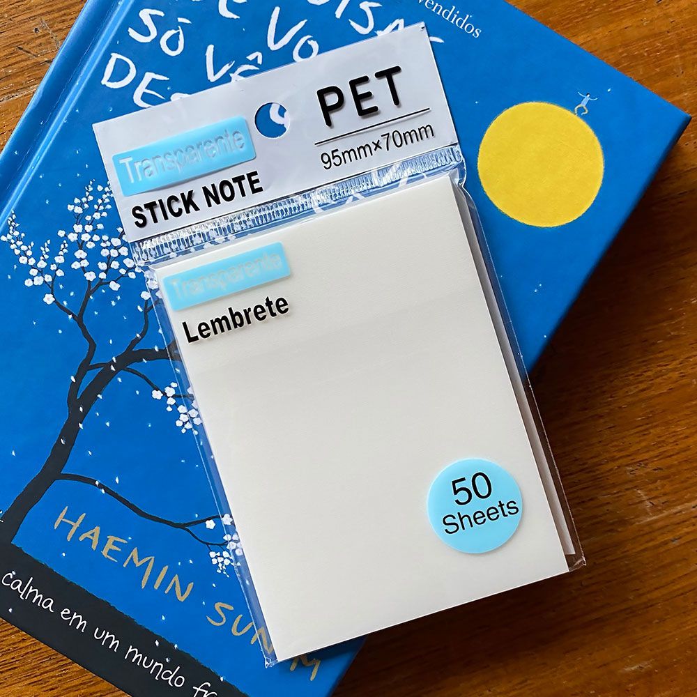 Post-it Transparente 50 folhas Translúcido Leitoso - Fancy Goods