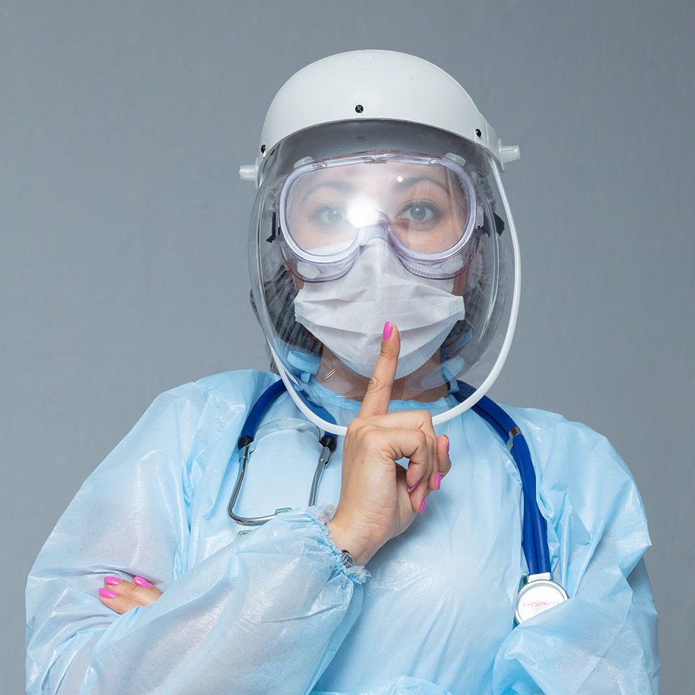 Protetor Facial. Faceshield em Policarbonato. Leve e confortável. - Be ...