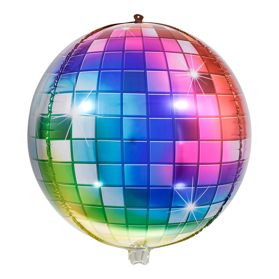 Balão de Festa Microfoil 24'' 60cm - Globo Discoteca - 1 unidade - Make ...