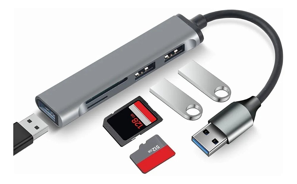 Mini Hub Usb 3.0 4 Portas High Speed Extensor Pen Drive - MB UTILIDADES