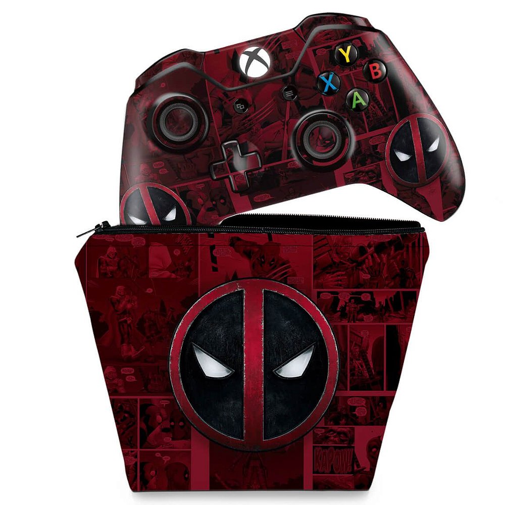 KIT Capa Case e Skin Xbox One Fat Controle - Deadpool Comics - Pop Arte ...